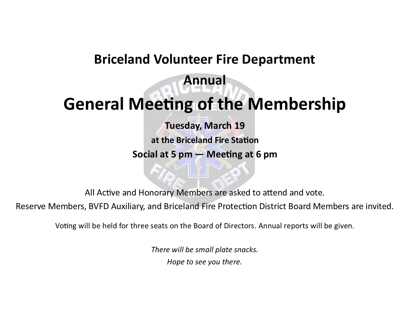 BVFD General Meeting 2024 | Briceland Volunteer Fire Department
