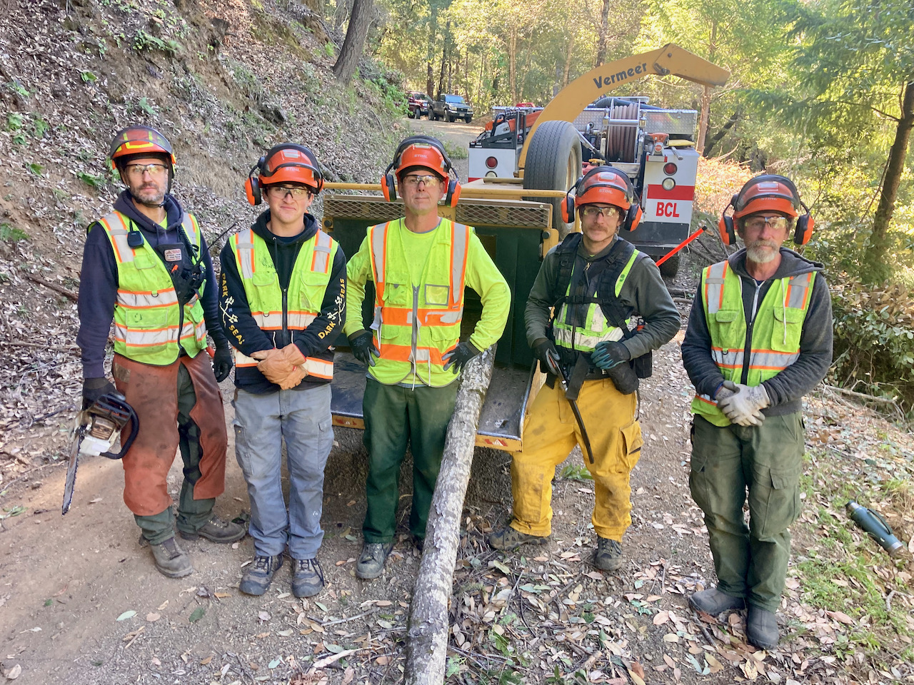 BVFD Fuels Crew continues firebreak work along China Creek and Blue ...